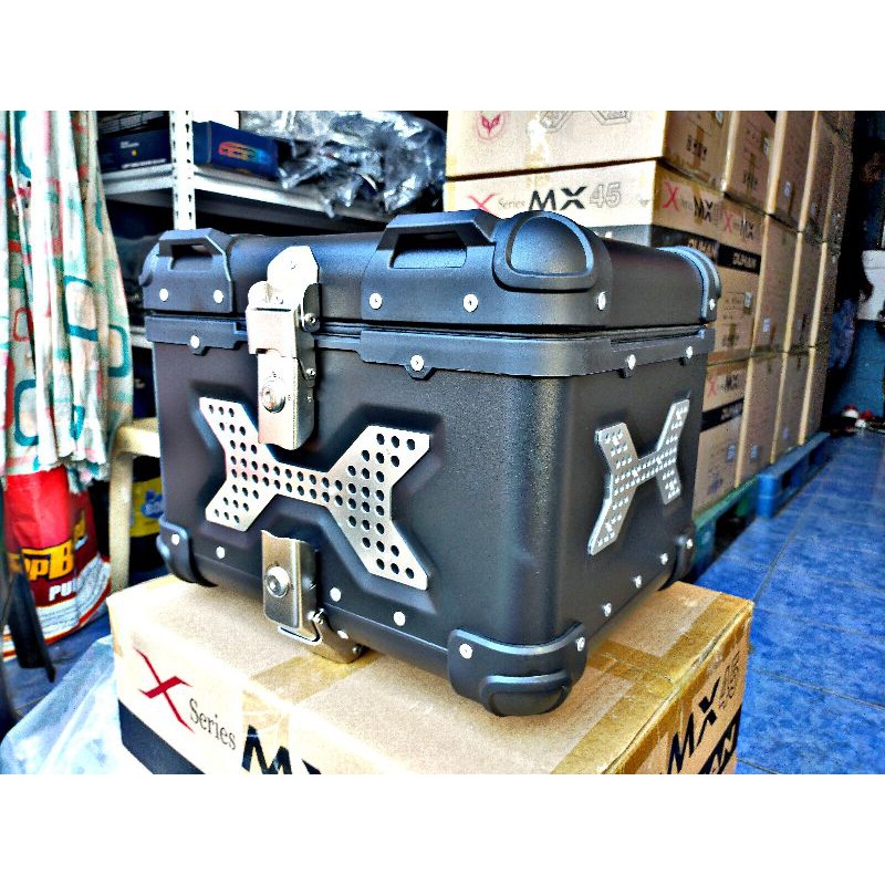 Alloy Box 45liters Duhan Black with Mesh | Shopee Philippines