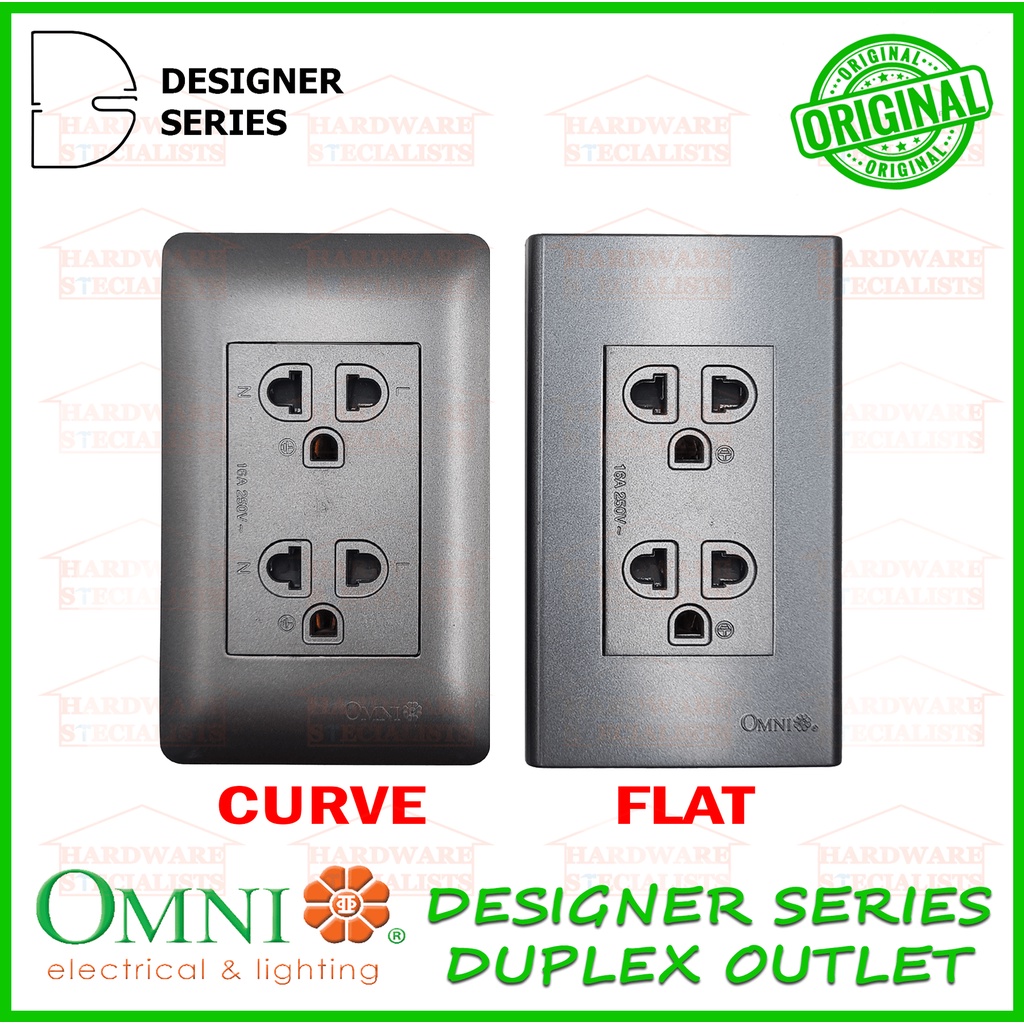 Omni Universal DUPLEX OUTLET Designer Series DARK GRAY Original ...