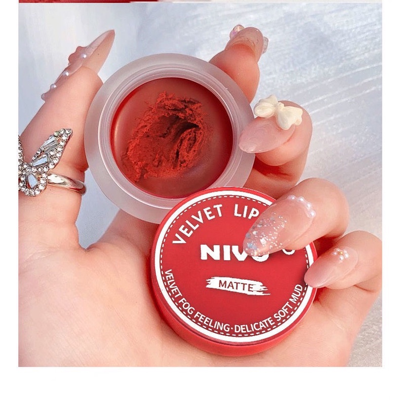 NIVO Velvet Lip Texture Non-Stick Cow Creamy Soft And Smooth Lips Clear ...