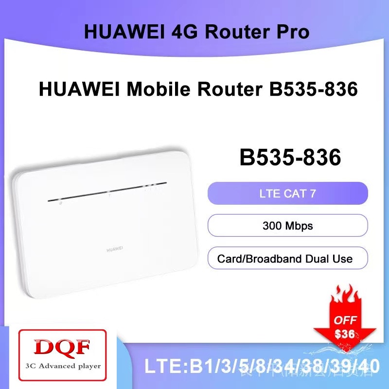 HUAWEI B535-836 mobile routing Pro 4G all network dual network dual access card is suitable for ...