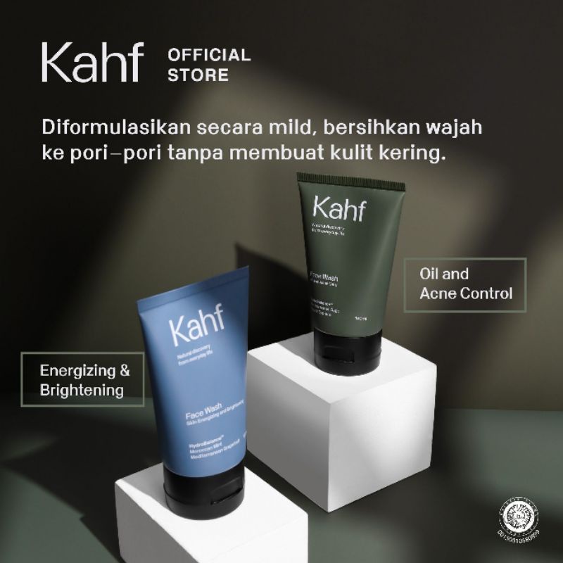 Kahf Face Wash 100ml Original Brightening Men's Face Wash Soap | Shopee ...