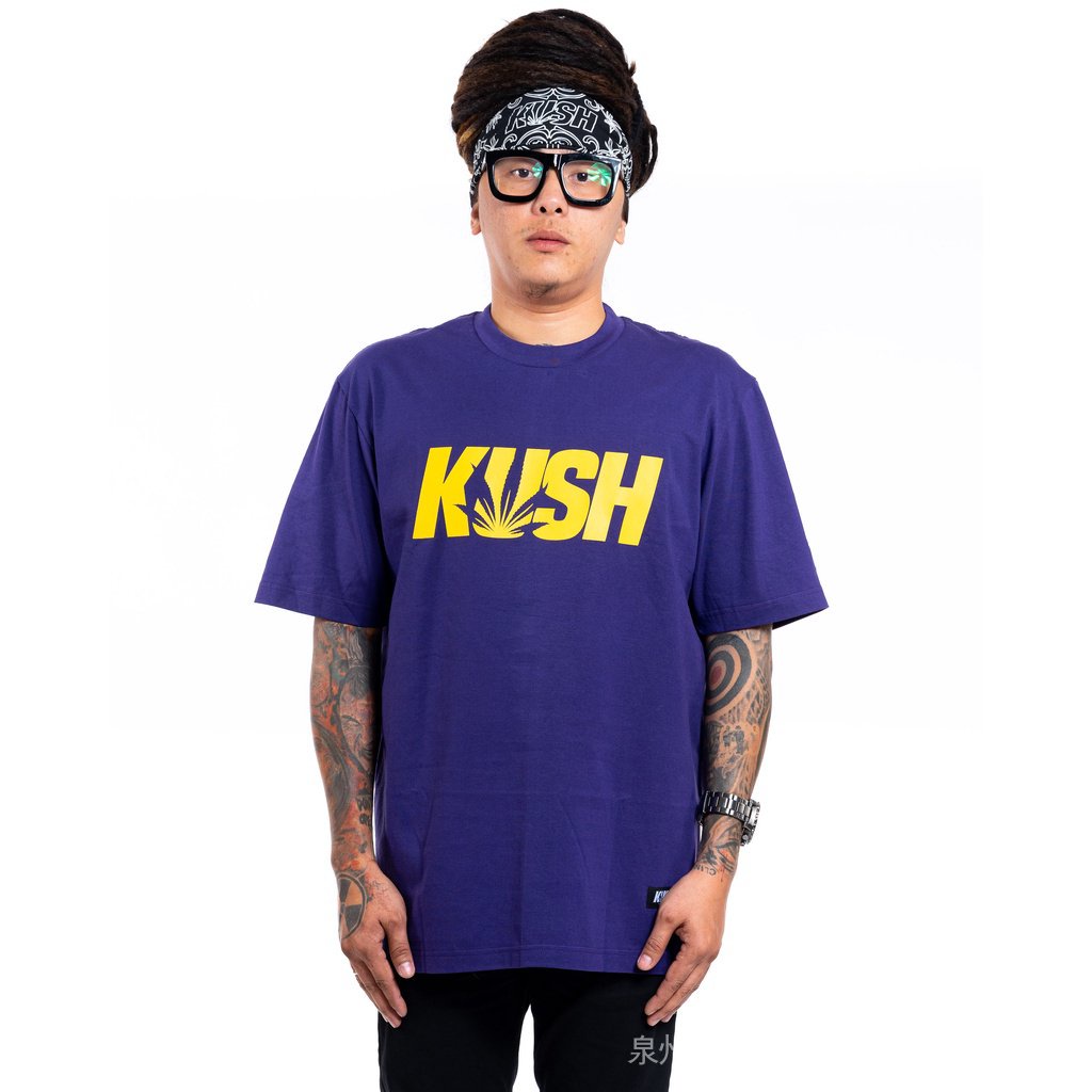KUSH Co. OG LOGO YELLOW (Purple) 100% Cotton T-Shirt | Shopee Philippines