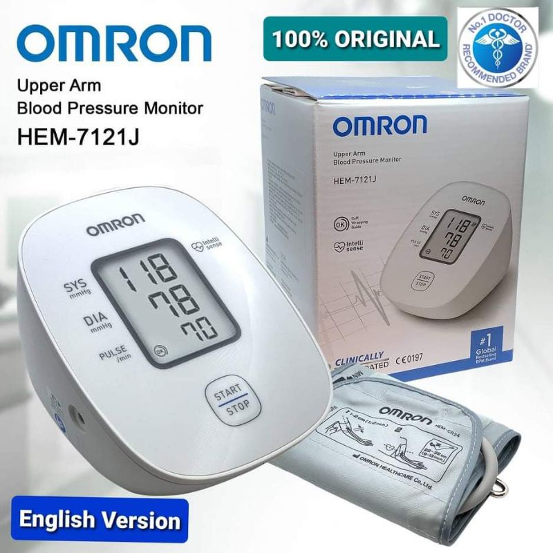 Omron Automatic Blood Pressure Monitor HEM 7121J (100% ORIGINAL OMRON ...
