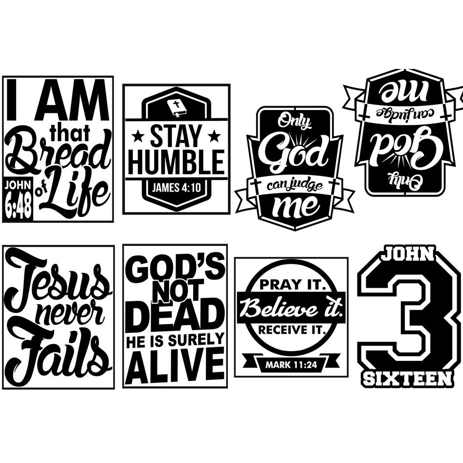 Sticker Logo Waterproof High Quality Bike Motorcycle Car Helmet GOD ...