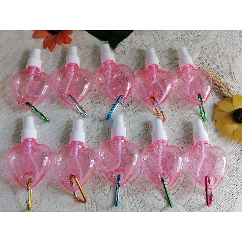 heart shape 50ml bottle alcohol spray | Shopee Philippines