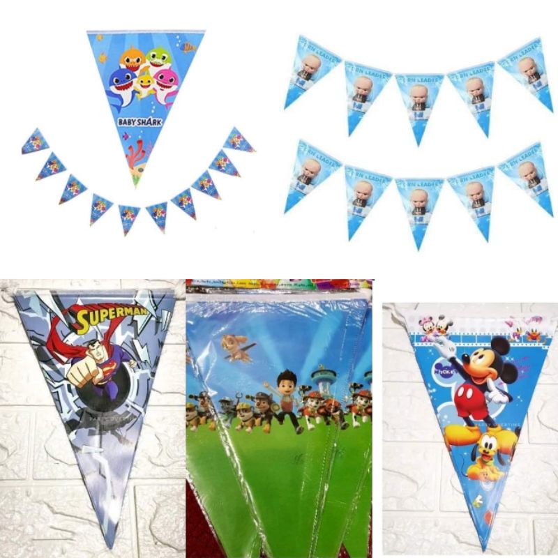 Character Banderitas Flags 3meters Party Decorations Supplies Needs ...