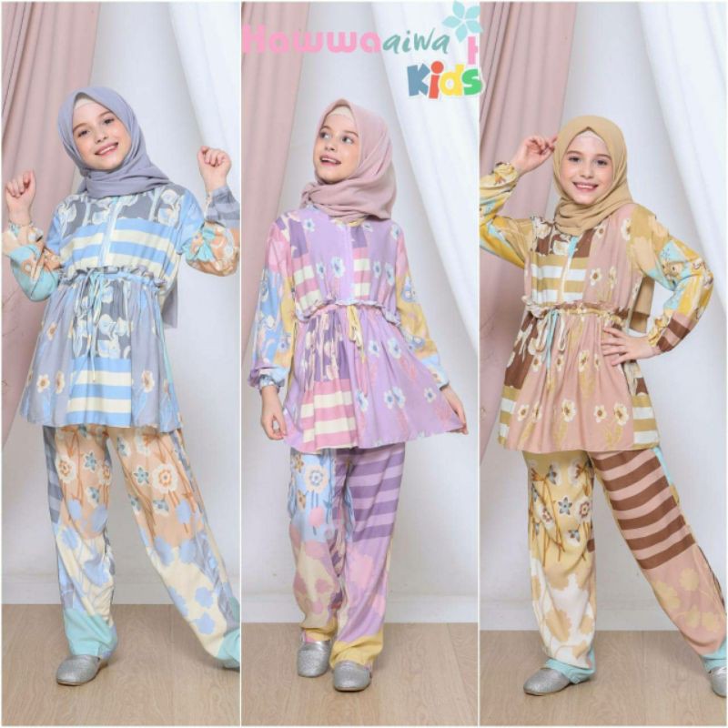 Sabiya set Of 2 By Hawwaaiwa kids | Shopee Philippines