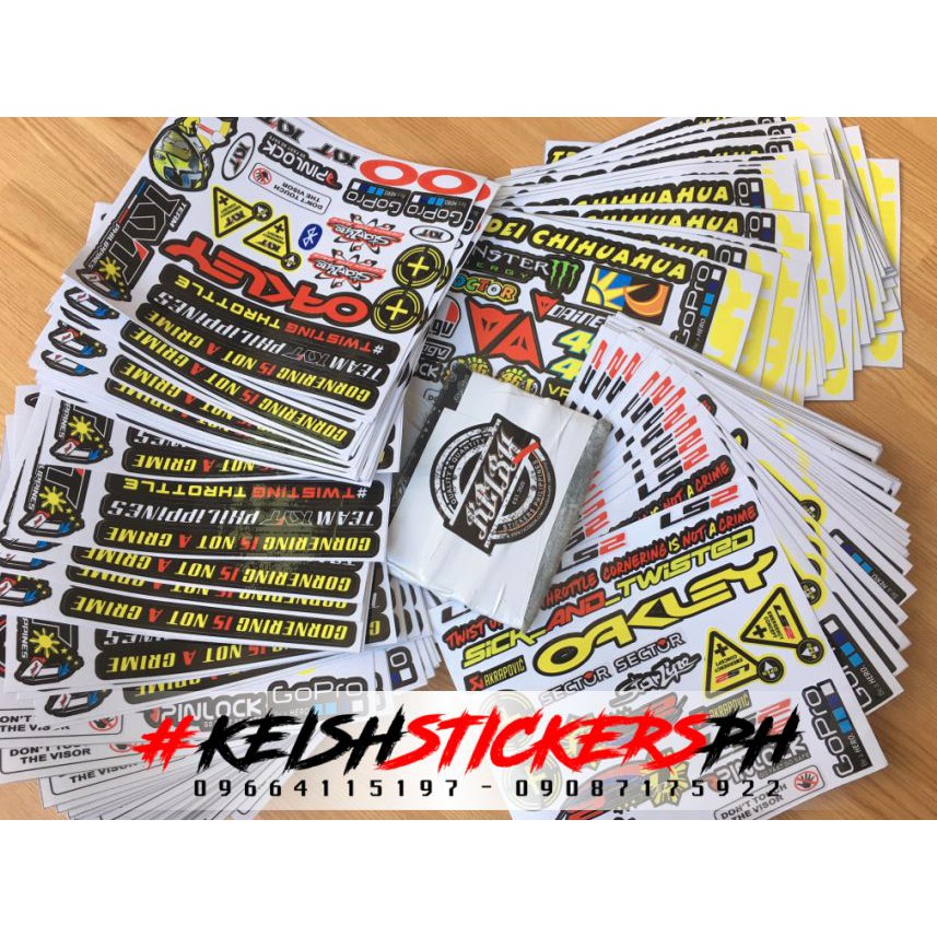 Helmet Visor Stickers - Vinyl Laminated | Shopee Philippines