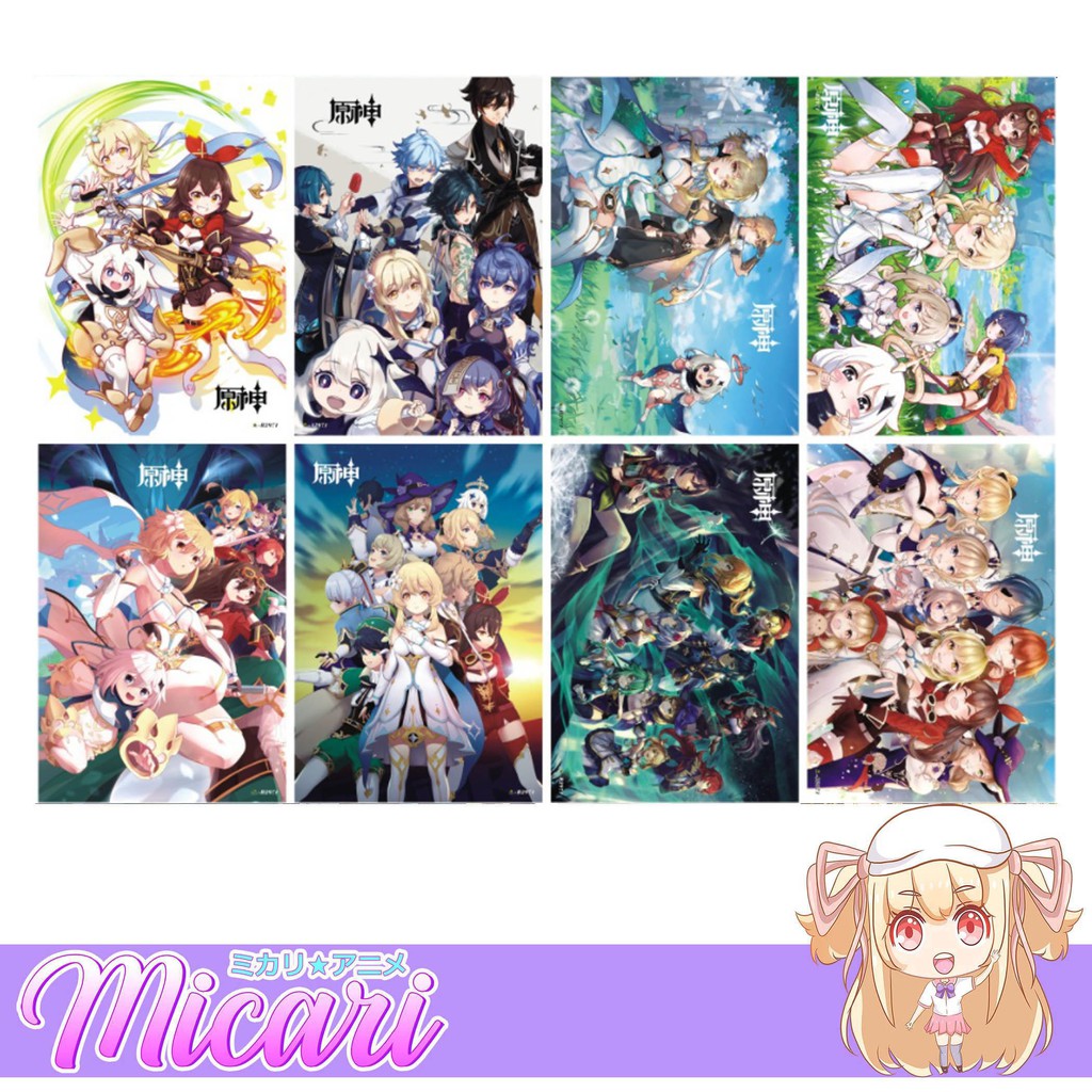 Micari Genshin Impact (8 pcs) A3 Anime Poster | Shopee Philippines