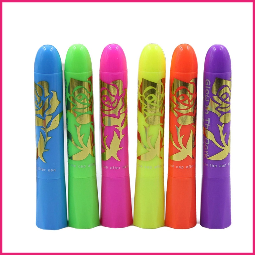 Neon Body Paint 6 Different Colors Neon Body Paint Glow in The Dark ...