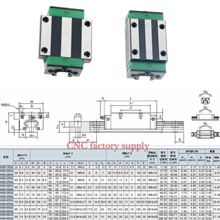 1pc HGH15CA Slider Block HGH HGW HGH20CA HGW25HA HGW30CA Carriage for ...