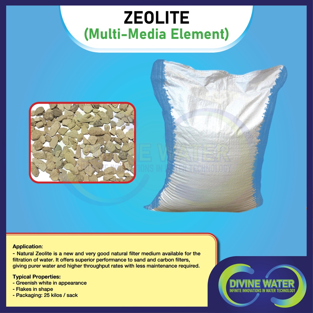 Zeolite (Multimedia Element) 25 kilos per sack ONE (1) SACK PER ORDER ...