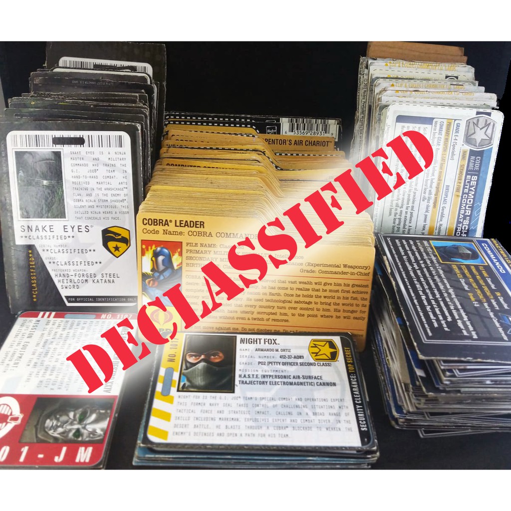 G.I.Joe Modern Era FILE CARDS (GI Joe 25th Anniversary) | Shopee ...