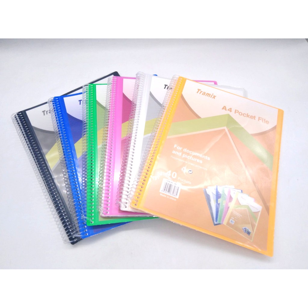 40 Pockets Tramix Refillable Clear Book Display Book Size A4 | Shopee ...