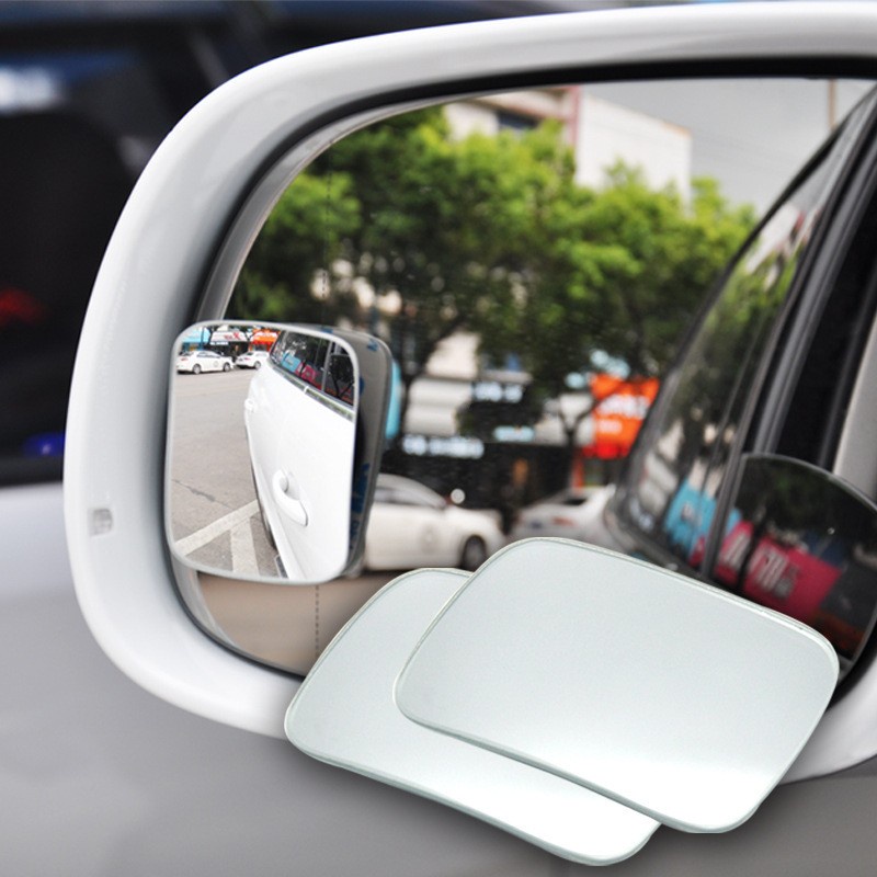 2Pcs Car Mirror HD Blind Spot Mirror Adjustable Auto Rearview Convex ...