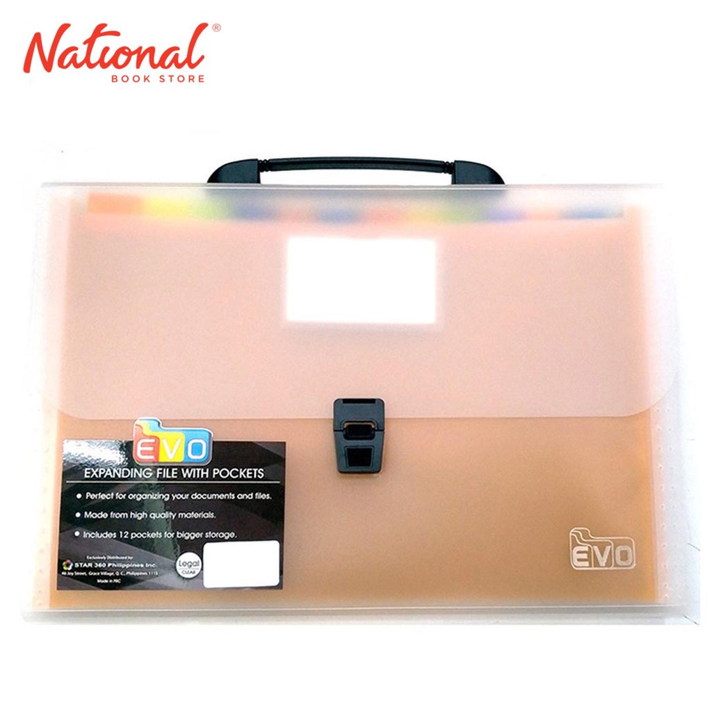 Evo Expanding File with Handle 4011692 Legal 12 pockets | Shopee ...