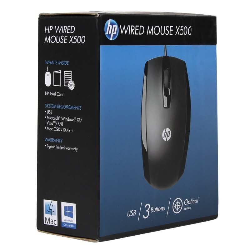 HP X500 Optical wired Mouse | Shopee Philippines