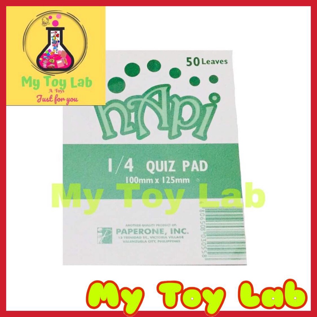 COD*1/4Quiz Pad Paper/50 leaves/Pad paper/Quiz pad/School Supplies ...