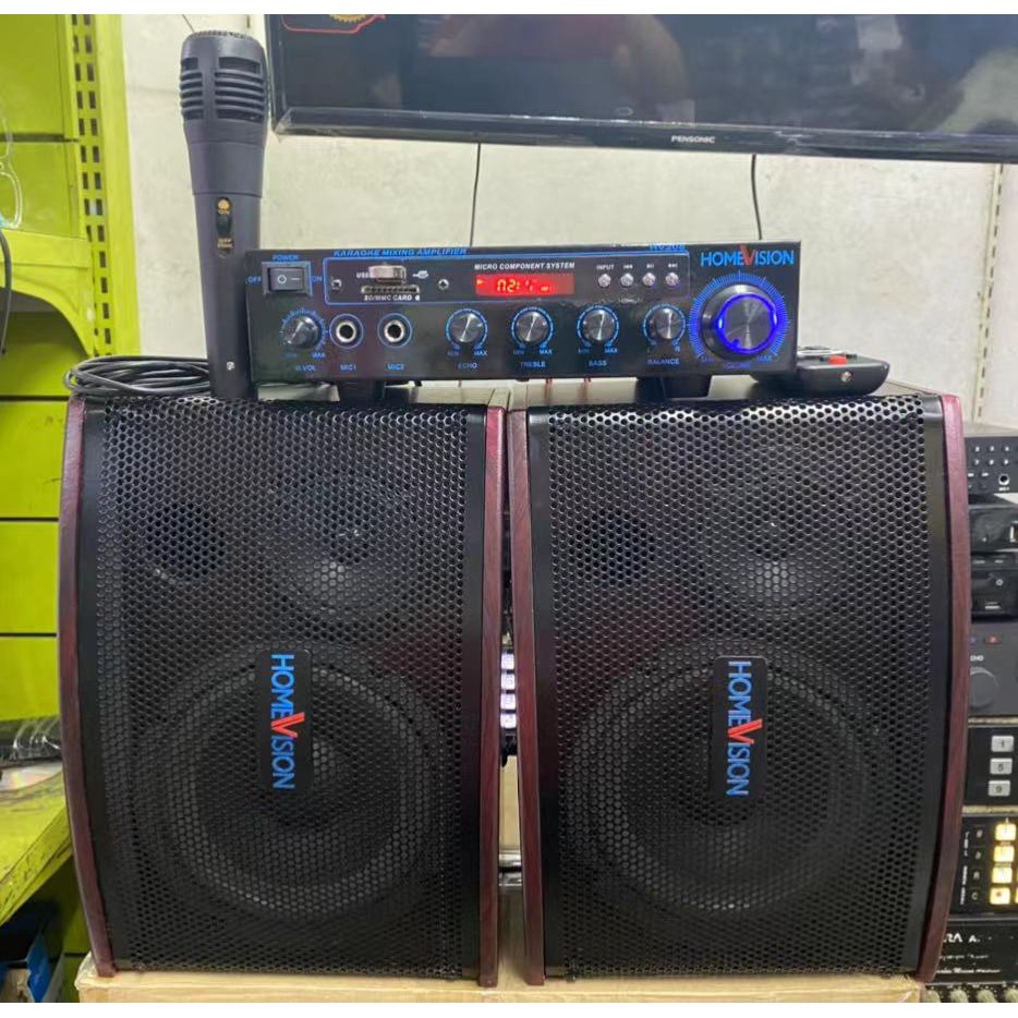 Homevision/Lexing Speaker and Amplifier 12volts FREE wired microphone ...