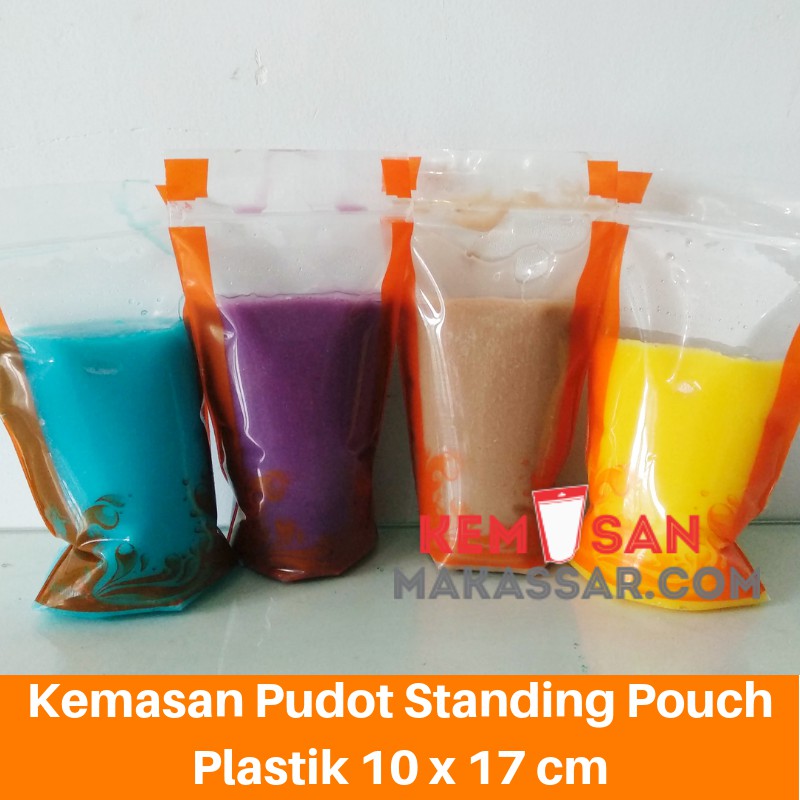 Plastic standing pouch pudot packaging 10 x 17 cm (100 pcs) | Shopee ...
