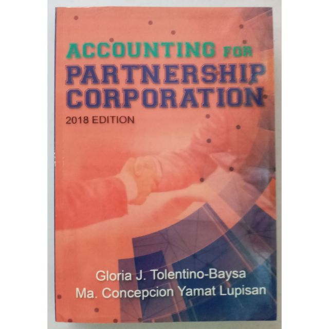 ACCOUNTING FOR PARTNERSHIP CORPORATION 2018 EDITION | Shopee Philippines