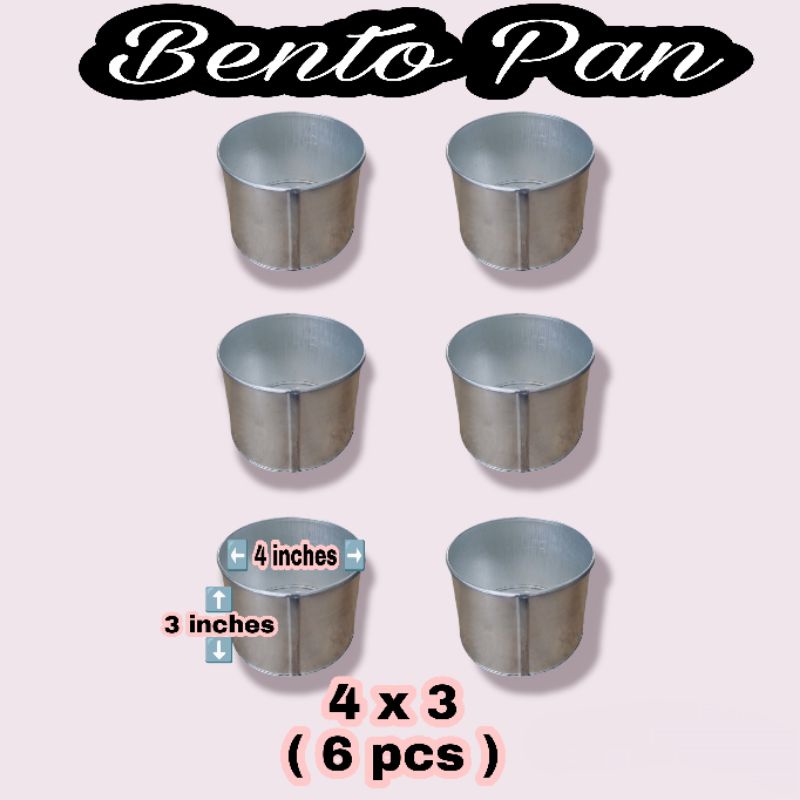 BENTO PAN 4X3 (6PCS) | Shopee Philippines