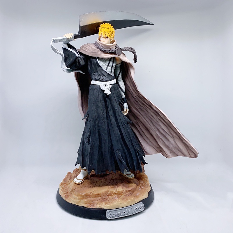 Anime BLEACH Kurosaki Ichigo Tensa Zangetsu Gk Figure Collectible ...