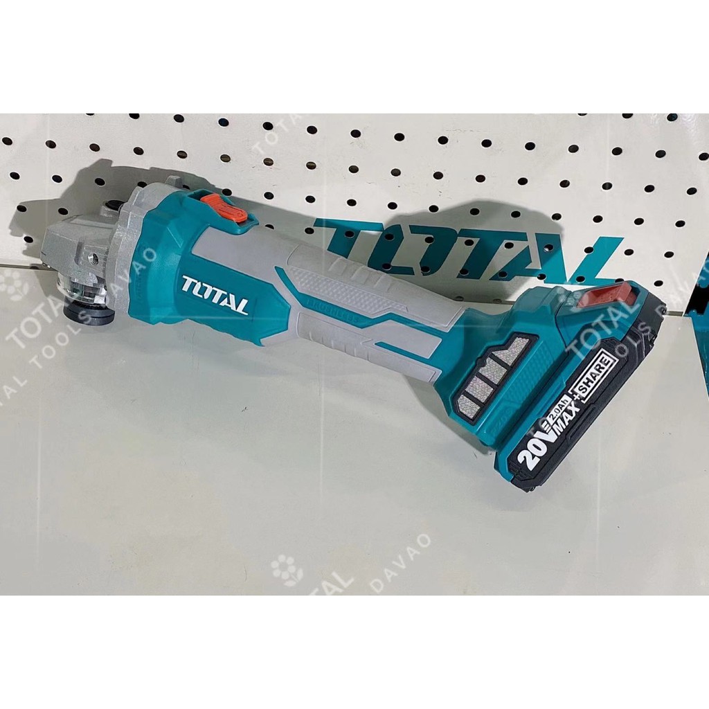 TOTAL CORDLESS angle grinder (BL) 20V set TAGLI1002 INDUSTRIAL with ...