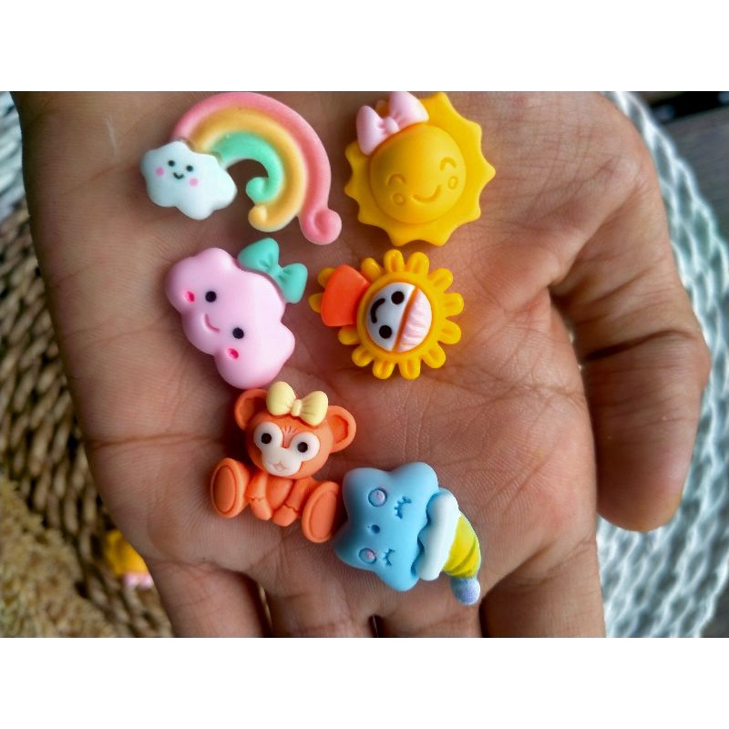 Mini CLAY CHARACTER BROSS / ACCESSORIES FOR CRAFTS MATERIALS CUTE HIJAB ...