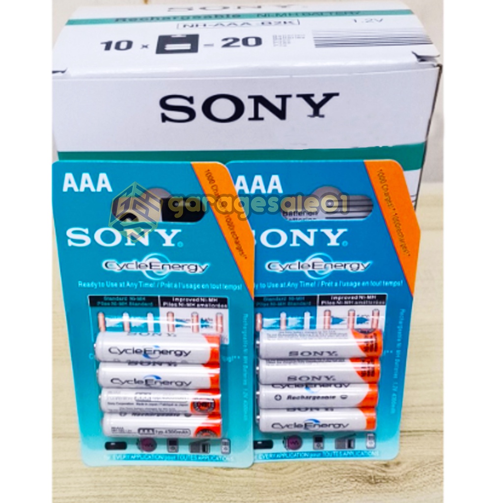 GS Sony Rechargeable AA/AAA Batteries – 4PCS Pack (1 Card) for DIY ...