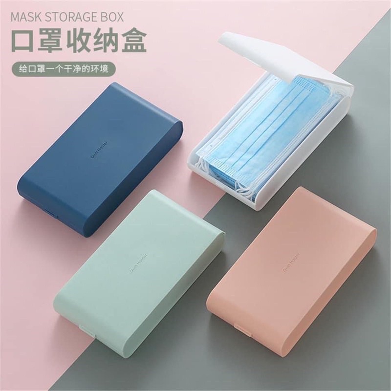 Face mask Storage box w/ Clip Lock (fits up to 20pcs masks). | Shopee ...