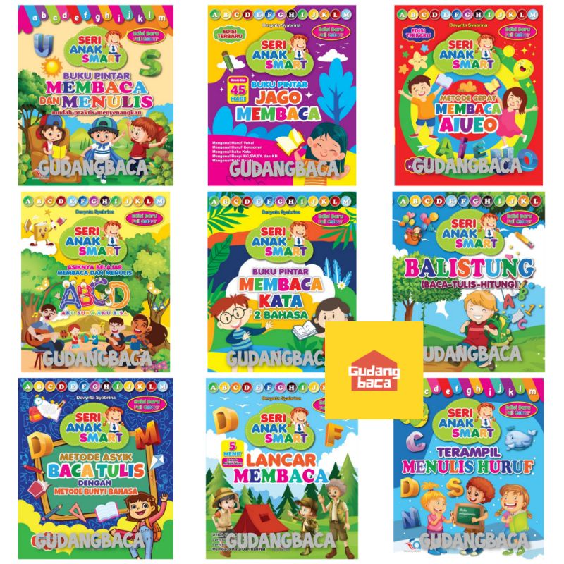 Kindergarten Paud Book Series Smart Reading Writing Counting - Uk ...