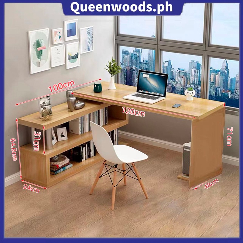 COD Rotating Computer Table Corner Desk Desktop Writing Corner PC Table ...