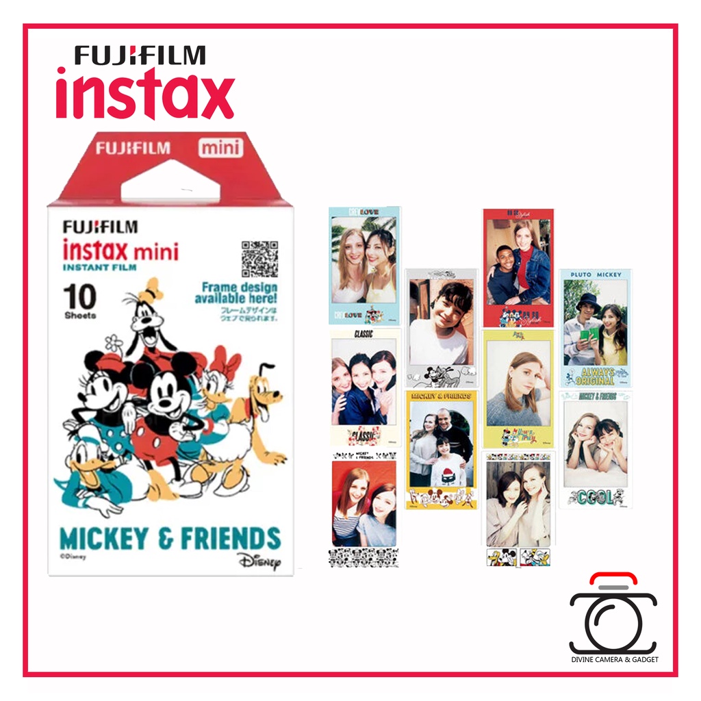 Fujifilm Instax Mini Film Disney Mickey & Friends(10 Sheets) | Shopee ...