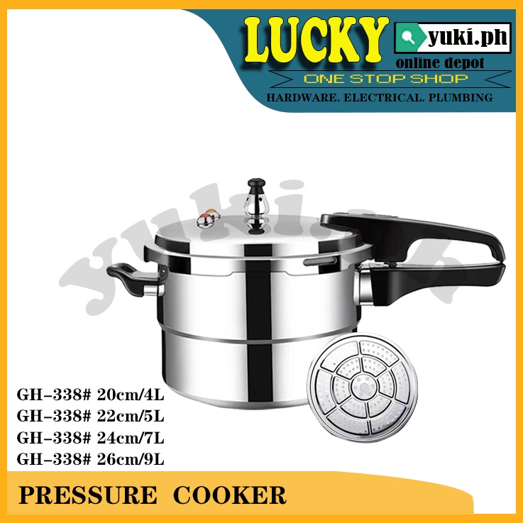 GH338 (20cm4L/22cm5L/24cm7L /26cm9L) Aluminum Pressure Cooker Explosion ...