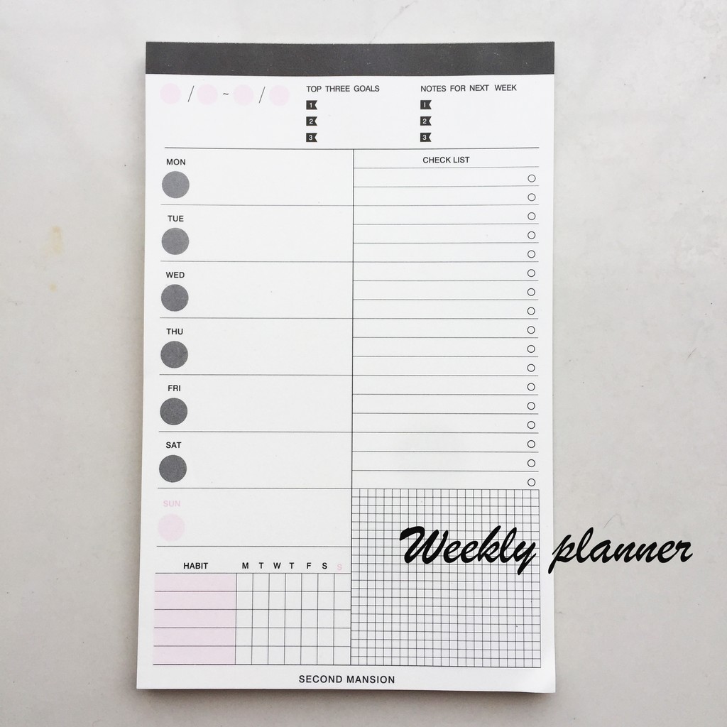 Planner notebook for efficiency and daily works flows | Shopee Philippines