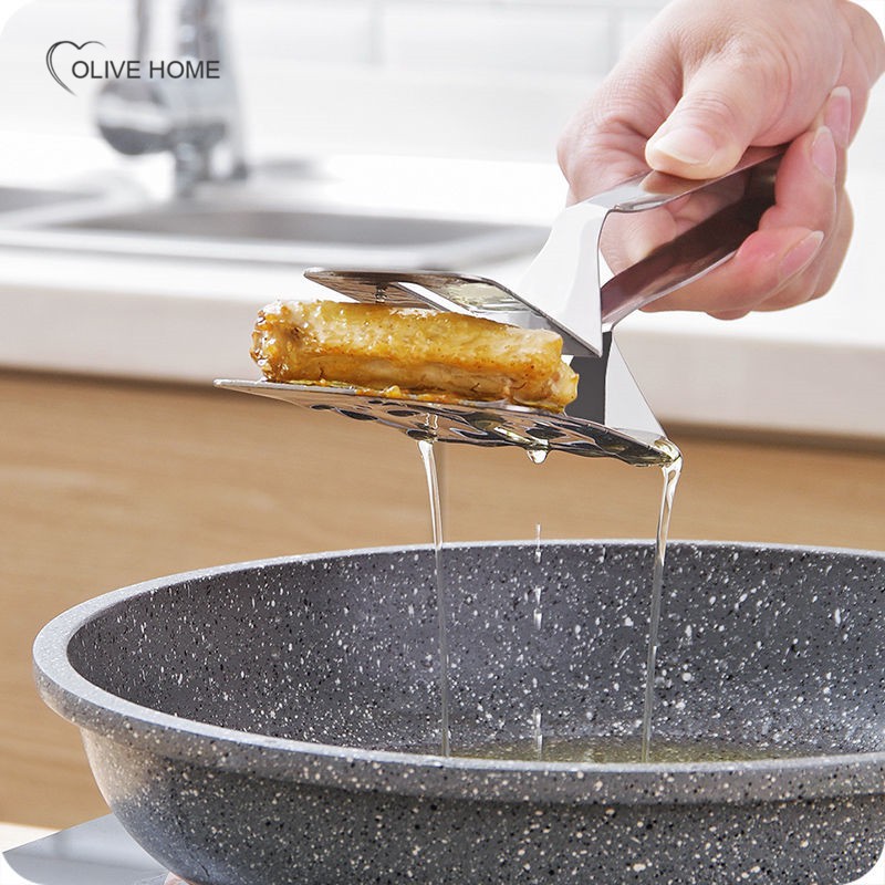 Stainless Steel Food Tongs Fried Fish Steak Clip Tong BBQ Grilling Tong ...