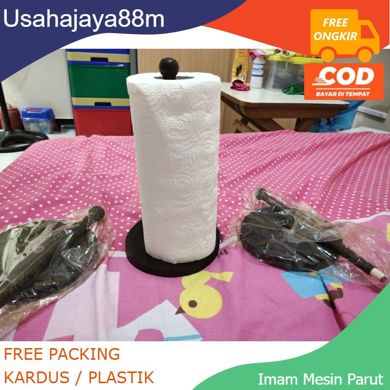 KAYU Brown Wood tissue roll stand/tissue roll 23cm/large tissue roll ...