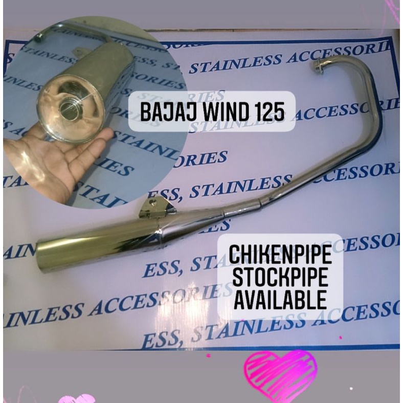 KAWASAKI WIND 125 chikenpipe & StockPipe Available | Shopee Philippines