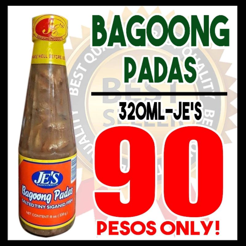 JE'S Premium Bagoong Padas 320ML from Lingayen Pangasinan | Shopee Philippines