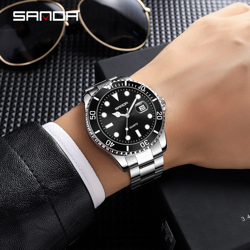 SANDA Successful Men's Outburst Charm Quartz Watch Business Boss ...