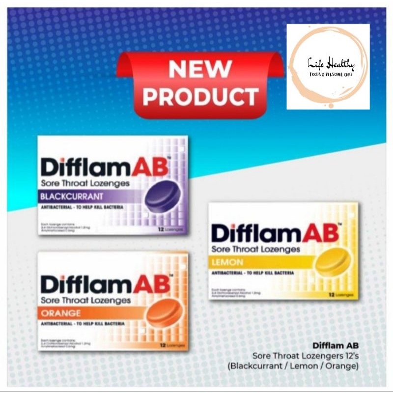 Difflam AB Sore Throat Lozenges Candy | Shopee Philippines