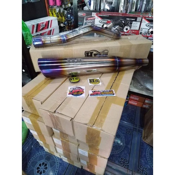 H2 pipe wave 125 Full titanium 66 loud | Shopee Philippines