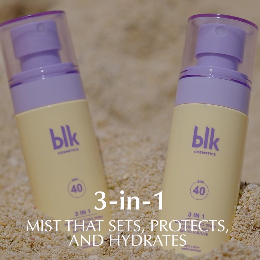 blk cosmetics fresh 3in1 makeup setting spray & hydrating mist SPF 40 ...
