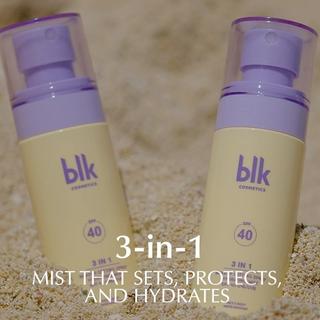 blk cosmetics fresh 3in1 makeup setting spray & hydrating mist SPF 40 ...