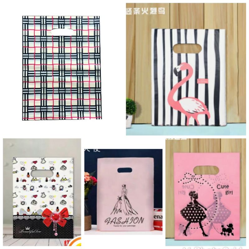 25x35cm Printed Plastic Bag Random Design (100 pcs per pack) MEDIUM ...