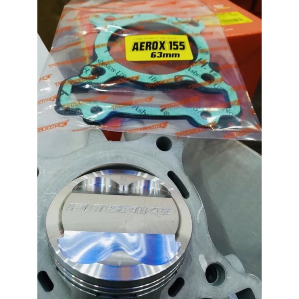 Pitsbike Ceramic Block kit chrome & steel type AEROX NMAX SNIPER155 ...