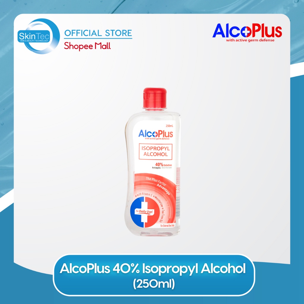 AlcoPlus Red 40% Isopropyl Alcohol (250ml) | Shopee Philippines