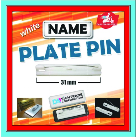 name tag pin/name plate pin | Shopee Philippines