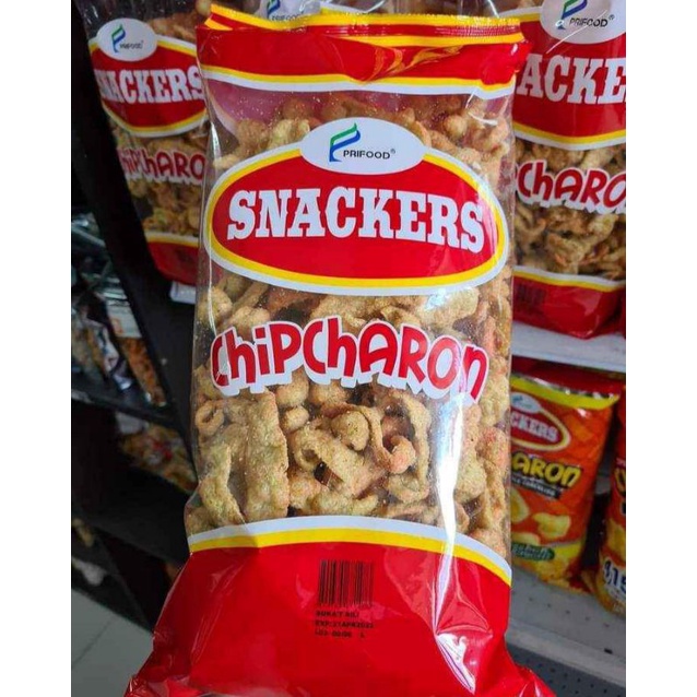 SNACKERS CHIPCHARON SUKA'T SILI/PINOY BAWANG/LECHON KAWALI 415g ...
